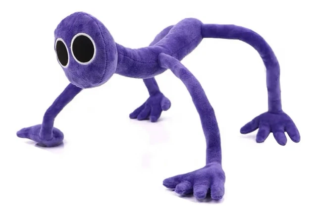 RAINBOW FRIENDS PURPLE Plush Toy Long Neck Stuffed Character Game Doll ...