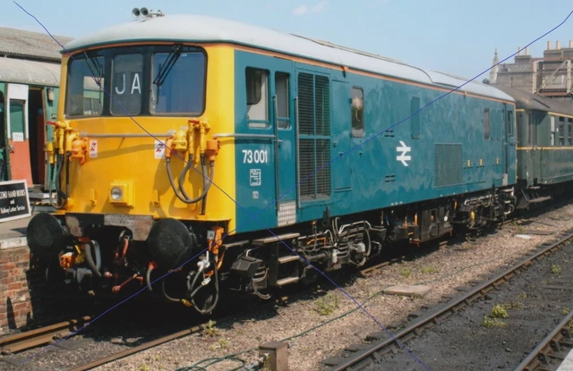 DIESEL TRAIN PHOTO Class 73 Locomotive Photo Railway Picture Br Blue ...