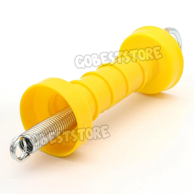 5/10/20X ELECTRIC FENCE Gate Handle Insulated Spring Handles Yellow ...