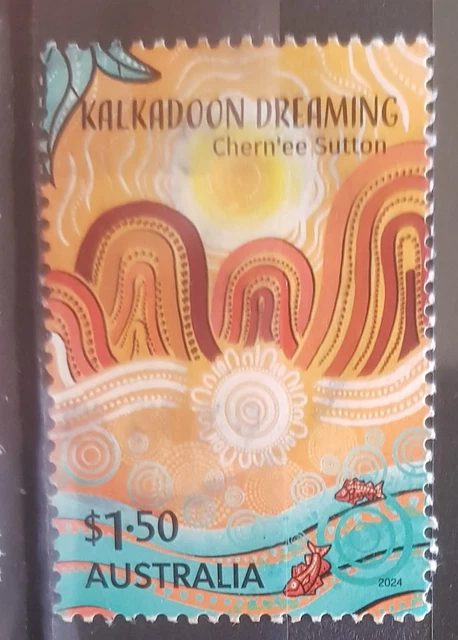 AUSTRALIA 2024 KALKADOON dreaming $1.50 sheet stamp fine used $2.19 ...
