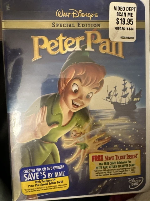 PETER PAN (DVD, 2002, Special Edition) £10.65 - PicClick UK