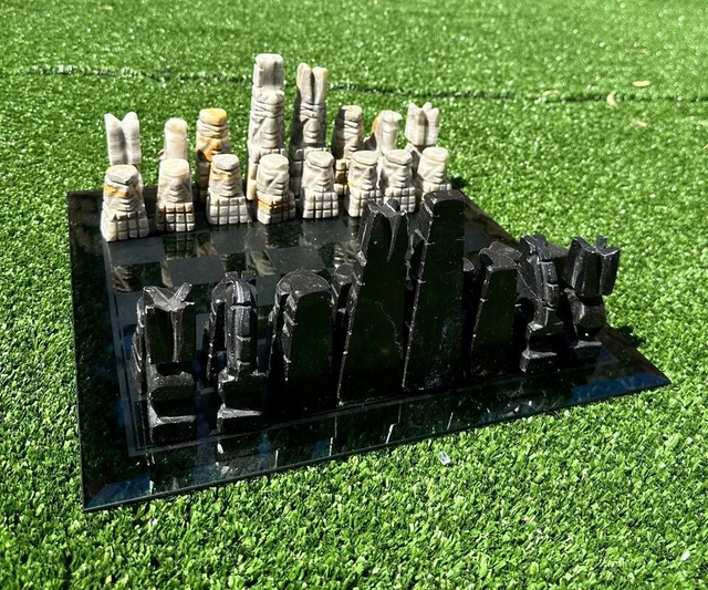 HANDCRAFTED AZTEC MARBLE Chess Set - Bring the Ancient Power to Your ...