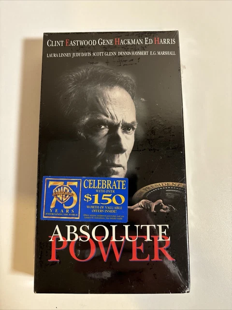 ABSOLUTE POWER VHS 1997 Clint Eastwood Warner Home Video New SEALED £8. ...