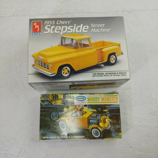 AMT ERTL MODEL kit '55 Chevy Stepside Street Machine 1/25 #6926 Aurora ...