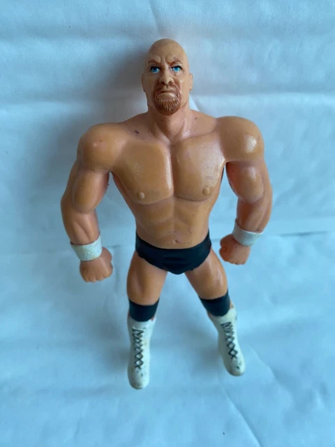 WWF WWE STEVE Austin Frío Piedra Curva Ems Acción de Luchadores Figura ...