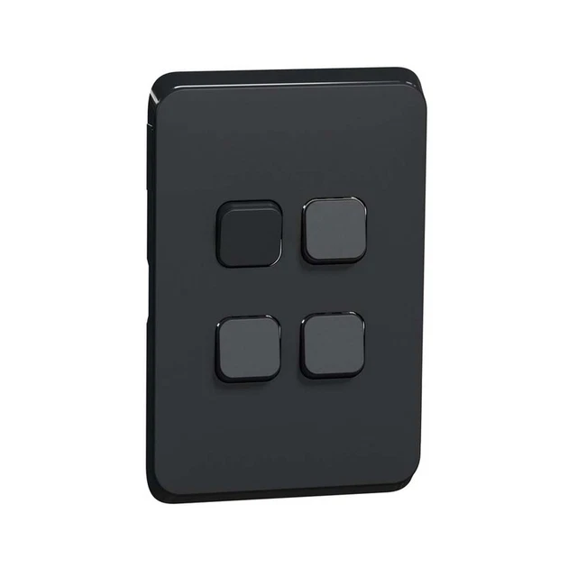 CLIPSAL BY SCHNEIDER Electric Clipsal Iconic 3044C-XB | 4 Gang Switch ...