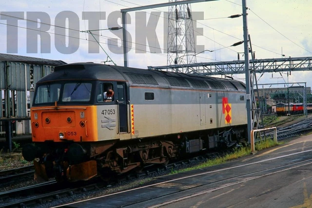 35MM SLIDE BR British Rail Diesel Loco Class 47 47053 1992 Original £4.98 - PicClick UK