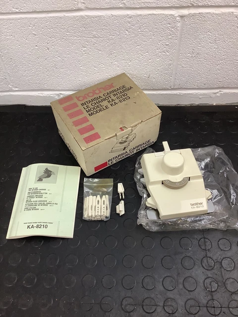 VINTAGE BROTHER INTARSIA Carriage Model KA-8210 Attachment Knitting ...