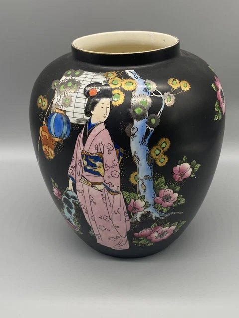 LARGE CROWN DEVON Fielding Ginger Jar - Tokio - Signed Kito £75.00 ...
