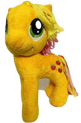 MY LITTLE PONY Brave Applejack Yellow Plush Stuffed Toy 12 Inch Horse ...