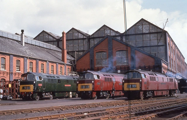 RAILWAY SLIDE BR Class 52 WESTERN Diesel Locos D1035 D1013 D1018 ...