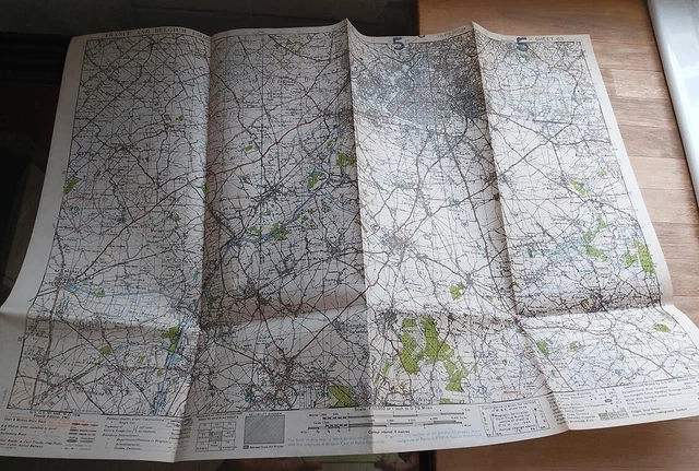 ORIGINAL WW2 WAR Office Army Map of Lille, France - 1943 4th ed ...