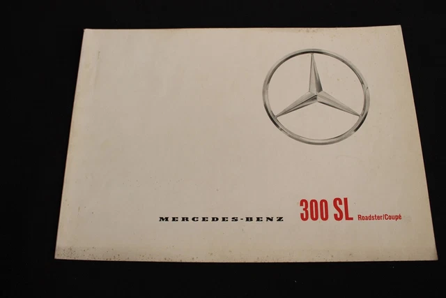 ORIGINAL MERCEDES BENZ 300 SL Coupe Roadster Flügeltürer 1959 Prospekt ...