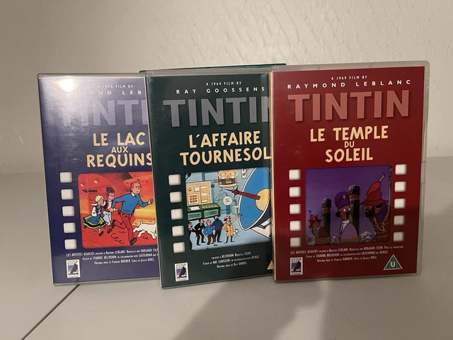 THE ANIMATED FEATURE Films of Tin Tin TinTin 3 x Cartoon Retro Film DVD ...