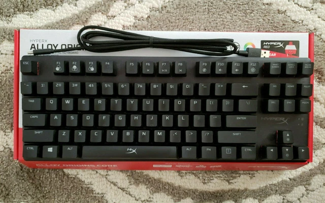 HYPERX ALLOY ORIGINS Core TKL Mechanical Gaming Keyboard RGB Red ...