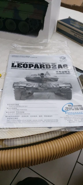 RC PANZER LEOPARD 2a6 Torro/ Heng Long Schuß Rauch Sound 1:16 2,4Ghz ...