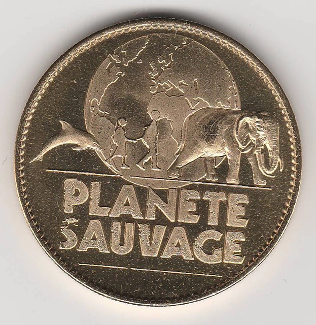 2009 COIN JETON Medaille A-Bertrand -- 44 710 Planete Sauvage Elephant ...