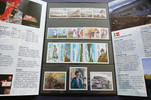 DÄNEMARK-FÄRÖER JAHRGANG 1985 minr. 112-129 postfrisch ( GB 2154) EUR ...
