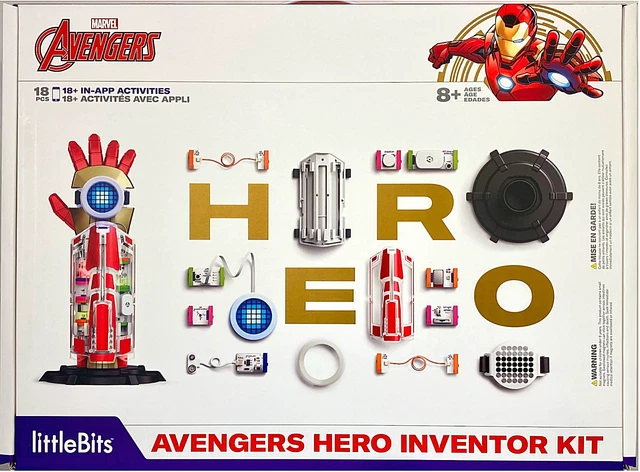 MARVEL AVENGERS HERO INVENTOR KIT littleBits Build Customize STEAM ...