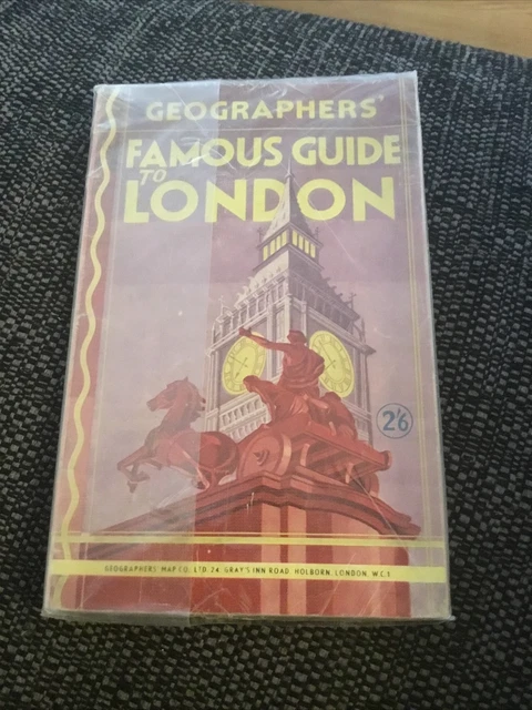 GEOGRAPHERS’ FAMOUS GUIDE TO LONDON . Rare leaflet. Fast Dispatch EUR ...