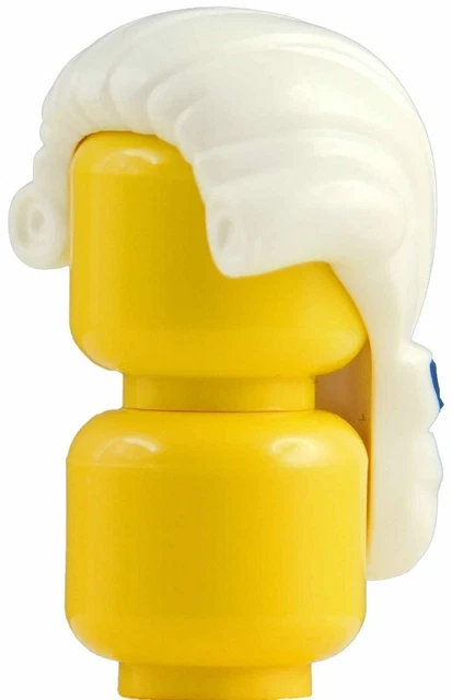 LEGO® HAARE PERÜCKE Frisur weiß für Figur 13372 Hair Peluca NEU EUR 1 ...