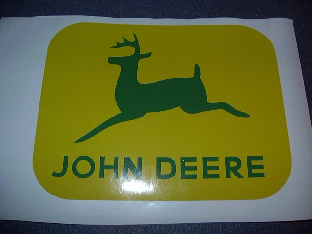 LARGE JOHN DEERE Tractor Implement Cart Gator Logo / Decal / Sticker £ ...
