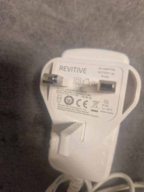 REVITIVE KSA22B0500100HK GENUINE Original 5V 1.0A Power Supply UK Plug ...