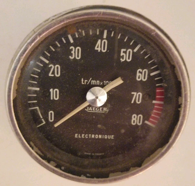 VINTAGE JAEGER 80MM 8K Rev Counter / Tachometer - Classic Mini Etc £99. ...