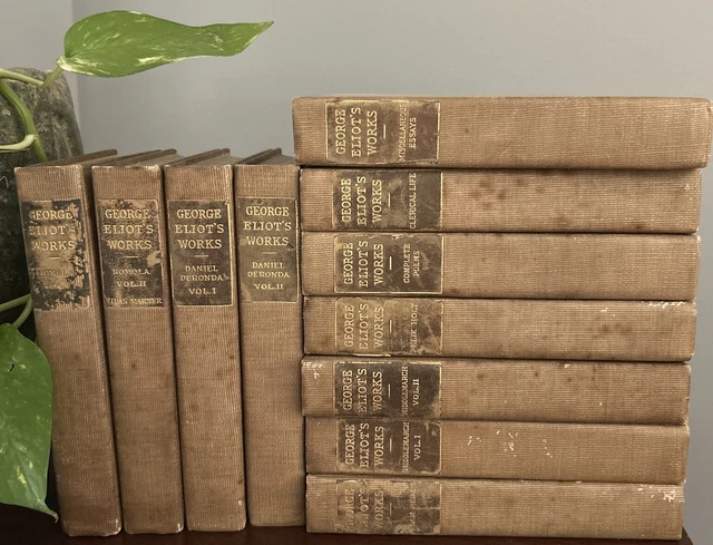 SET OF 11 George Eliot‘s Works Personal Edition Doubleday Page & Co ...