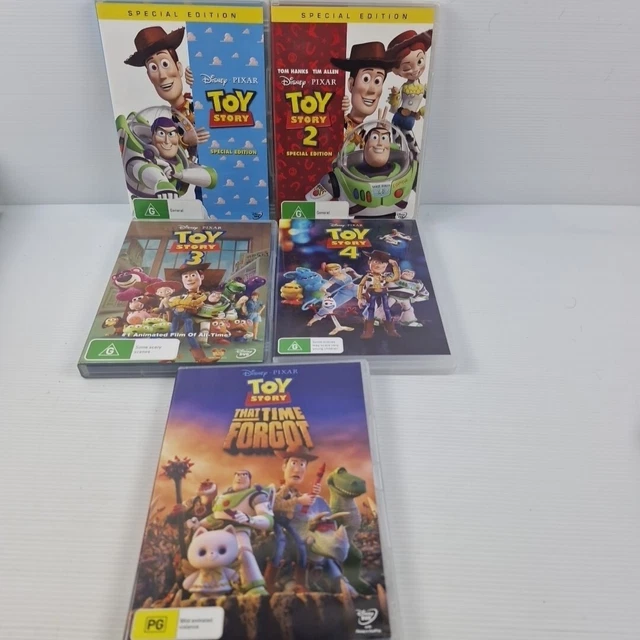 TOY STORY 1,2,3,4 Special Edition And That Time Forgot 5 Disc Set Dvd ...