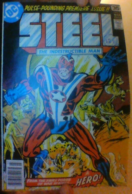 STEEL THE INDESTRUCTIBLE MAN #1 DC COMIC 1978 ORIGIN 1st APP 35c VF ...