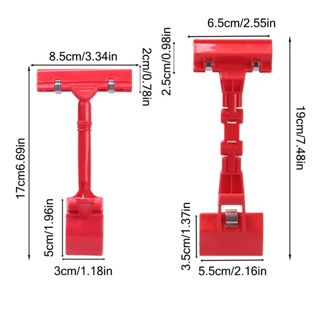 SUPERMARKET SUPPLIES PRICE Tag Holder Signboard Display Clamp Sales ...