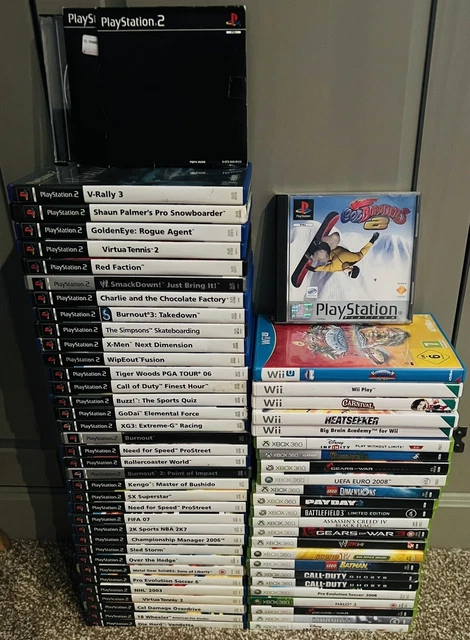 HUGE PLAYSTATION PS2 PS1 Xbox 360 Wii U Gaming Games Bundle X63 Job Lot ...