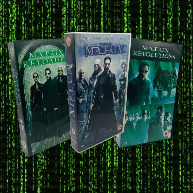 THE MATRIX TRILOGY VHS Video Tapes | Reloaded | Revolutions | Keanu ...