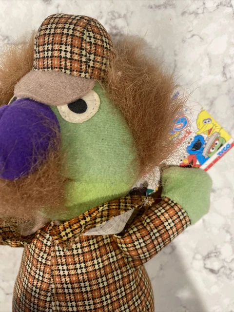 SHERLOCK HEMLOCK SESAME Street Bean Bag Plush TYCO Jim Henson 30th ...