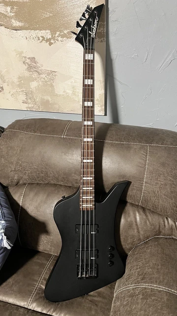 JACKSON KELLY BIRD 4-String Bass Guitar, Matte Black MADE IN INDIA EUR ...