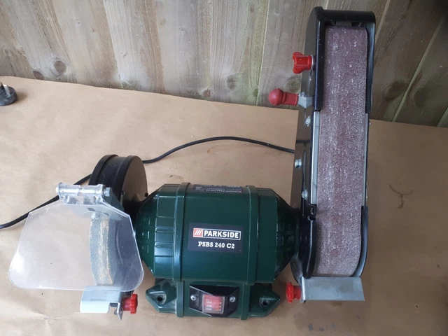 PARKSIDE BENCH GRINDER With Belt Sander PSBS 240. £42.50 - PicClick UK