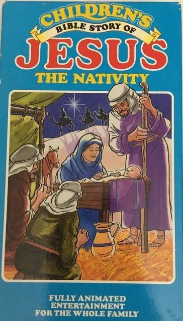CHILDRENS BIBLE STORY of Jesus-The Nativity-VHS-TESTED-RARE VINTAGE ...