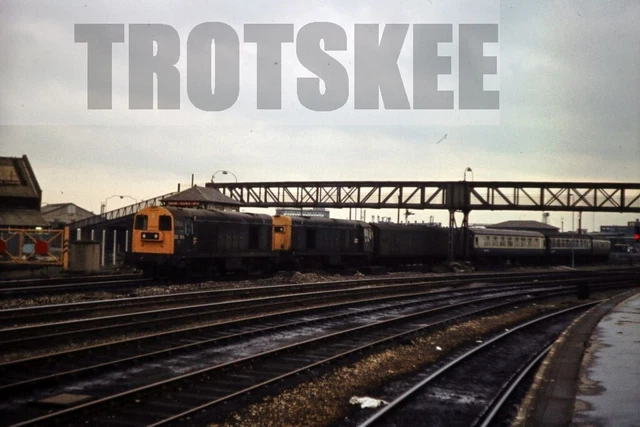 35MM SLIDE BR British Rail Diesel Loco Class 20 20184 Derby 1984 ...