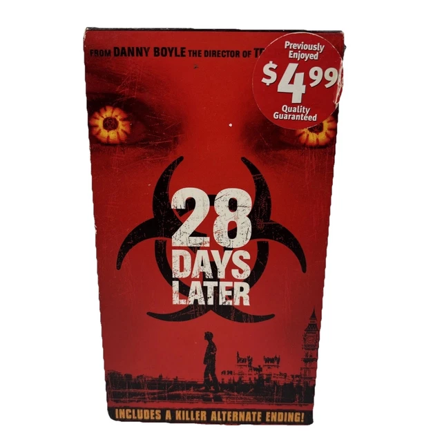 28 DAYS LATER VHS 2003 Alternate Ending Edition Horror Zombie Movie ...