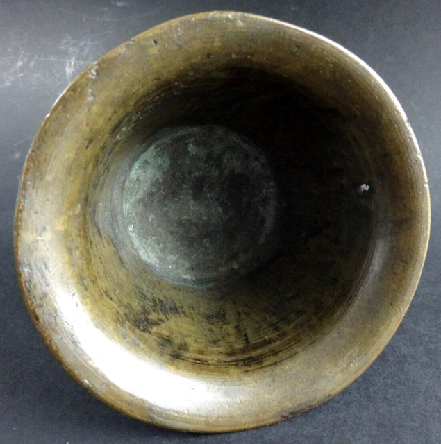 ANCIEN MORTIER APOTHICAIRE bronze haute époque XVII Antique mortar ...