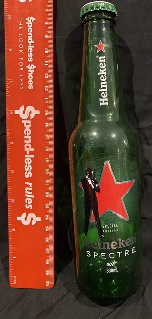 VINTAGE OFFICIAL JAMES Bond 007 SPECTRE HEINEKEN BEER STUBBY BOTTLE ...