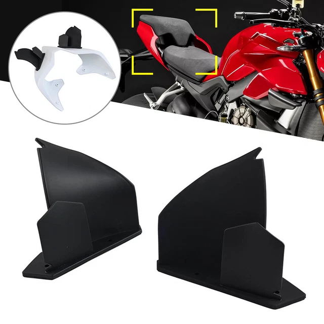 REAR TAIL SPOILER Fixed Wing Fairing Winglet For DUCATI Panigale V4S/R ...