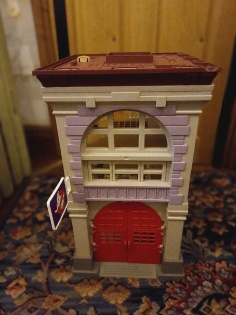 GHOSTBUSTERS FIRE STATION fire house HQ complete kenner Vintage playset ...
