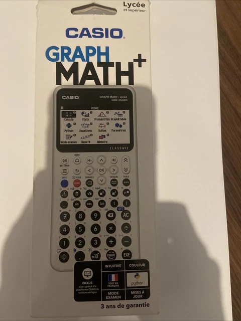 CALCULATRICE GRAPHIQUE & Scientifique Casio Graph Math+ Mode Examen ...