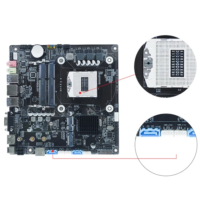 HM87 MOTHERBOARD KIT I3/I5/I7PGA Series CPU LGA946 VGA HDMI-compatible ...