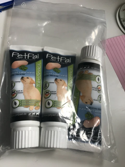 PETPAL LIVER PASTE For Dogs TuboSnack 3 x 75 g. GLUTEN FREE FREE P+P £9 ...