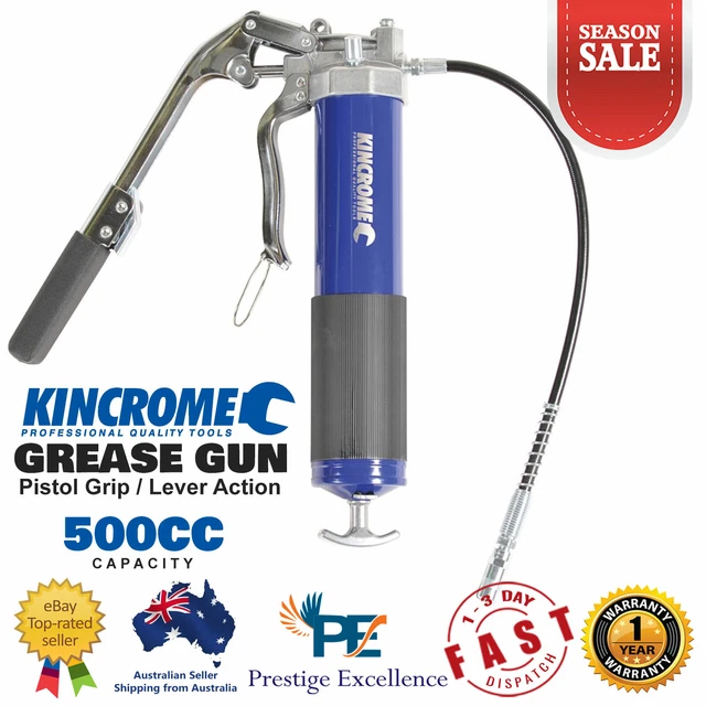 KINCROME GREASE GUN Smart Pistol Grip / Lever Action 500CC K8081 Rigid ...