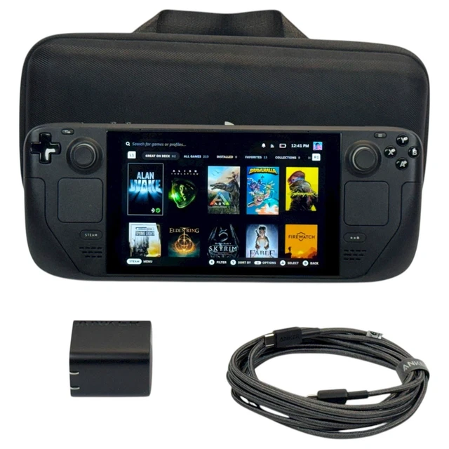 VALVE STEAM DECK LCD 256GB (1010) SteamOS PC Gaming Handheld + Case ...