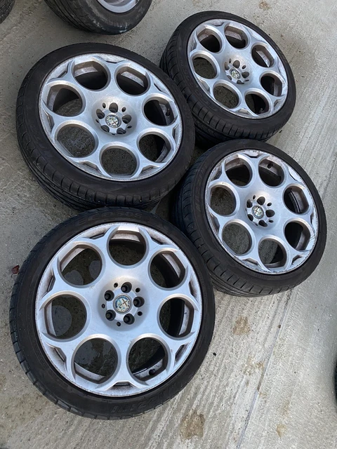 18” 5X98 ALFA Romeo 156 147 GT Blackline Alloy Wheels Alloys With Tyres ...